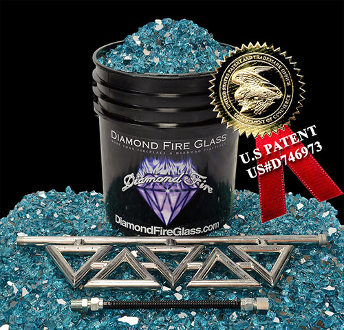 Diamond Fire Glass