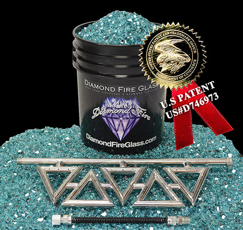 Diamond Fire Glass