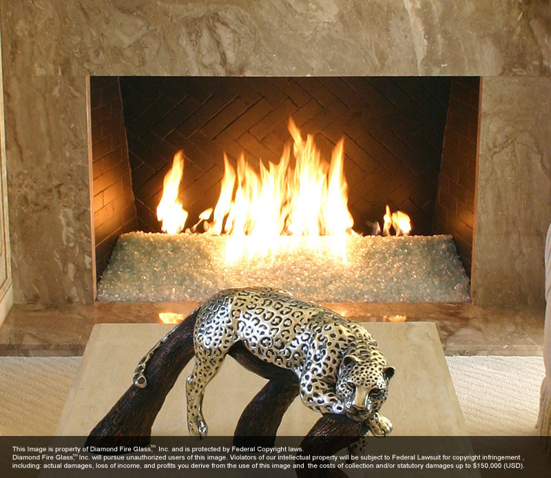 Diamond Fire Glass