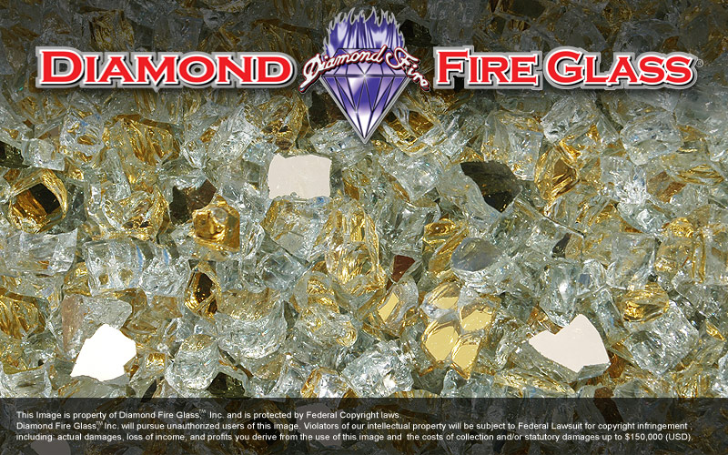Diamond Fire Glass