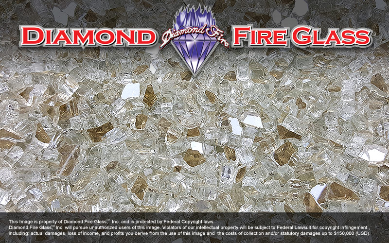 Diamond Fire Glass